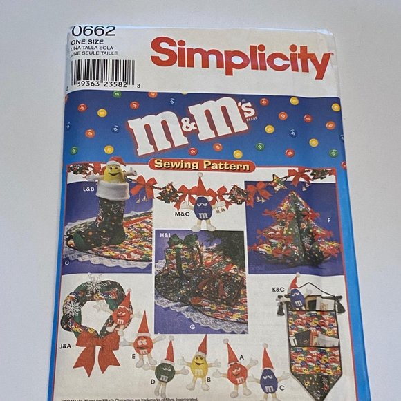 Simplicity | Office | Simplicity 662 Mms Christmas Decor Sewing Pattern ...